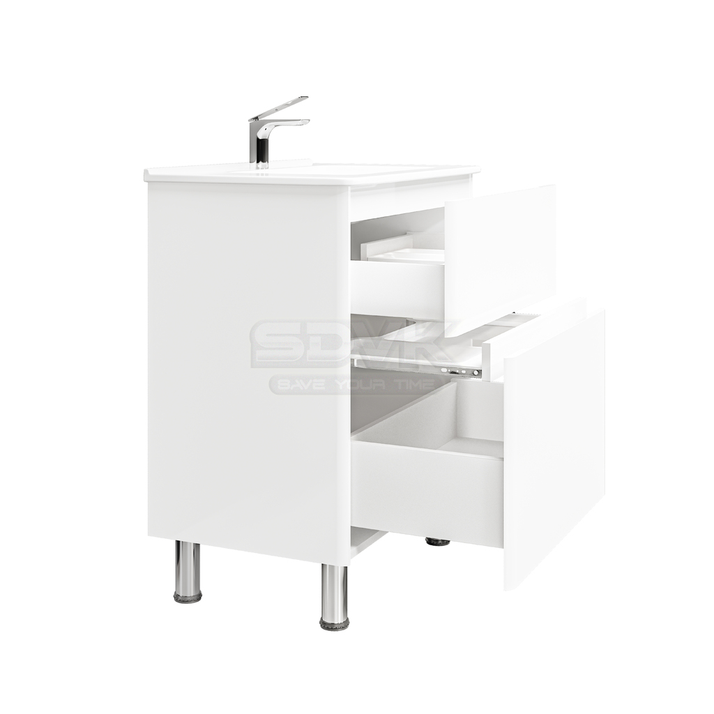 Тумба под раковину Jorno Chiara luce 70 см ChiLu.01.70/N/W/JR напольная, белая купить по низкой ...