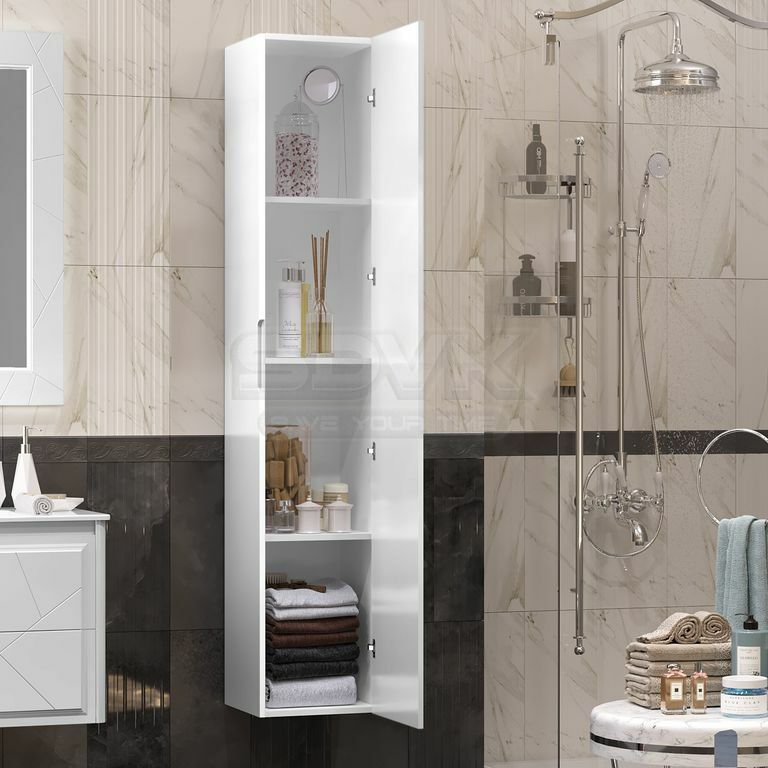 Пенал Opadiris Луиджи 00-00002268 35 см универсальный, белый матовый купить в Санкт-Петербурге